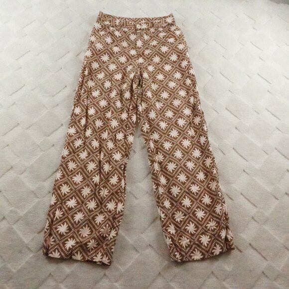 Rhythm. | Pants & Jumpsuits | Rhythm Utopia Wide Leg Pant Womens 2 Floral Print Rayonramie Blend ...